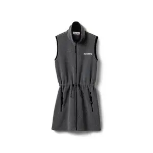 Miu Miu Sleeveless Fleece Dress - Grey