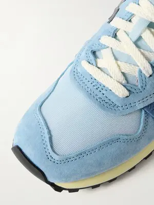 NEW BALANCE 574 Leather-trimmed Sneakers - Blue