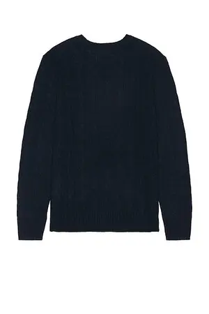 Polo Ralph Lauren Cable-knit Wool-cashmere Crewneck Sweater - Hunter Navy