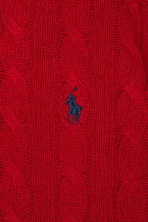 Polo Ralph Lauren Cable-knit Wool-cashmere Sweater - Red