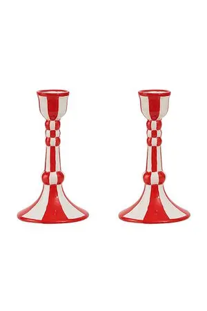 MISETTE Hand Painted Ceramic Candleholder