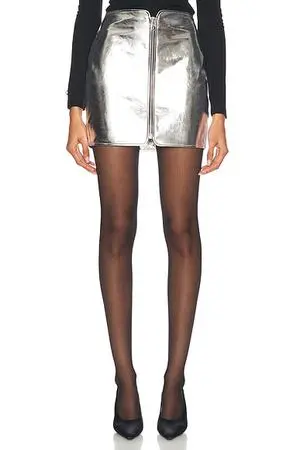 THE SEI Zipped Mini Skirt