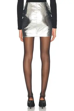 THE SEI Zipped Mini Skirt