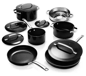 GOTHAM STEEL Modern 11 Piece Ceramic Nonstick C Ookware Set - One-color