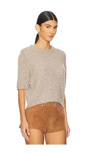 W. CASHMERE Brenda Short Sleeve Pullover