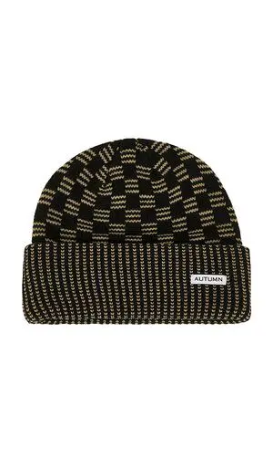AUTUMN HEADWEAR Squared Beanie - Black