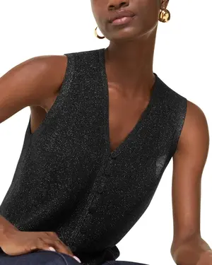 Whistles Sparkle Knit Tank