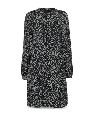 Whistles Chain Print Flippy Dress