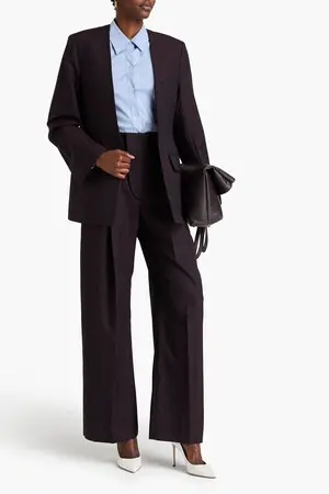 Victoria Beckham Pinstriped Twill Blazer