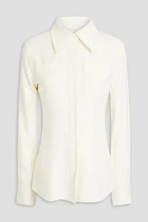 Victoria Beckham Crepe Shirt - Ivory