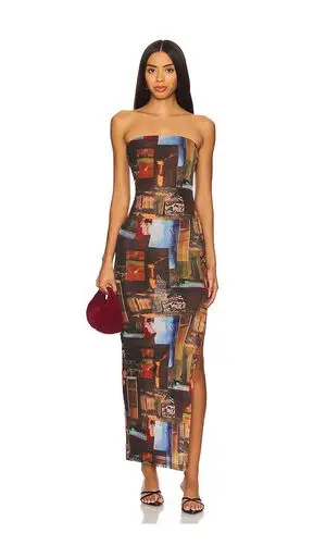 Superdown Estella Printed Maxi Dress