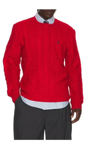 Polo Ralph Lauren Cable-knit Wool-cashmere Sweater