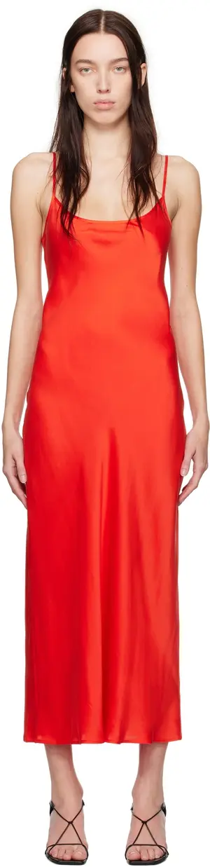 Silk Laundry Silk Laundry 1996 Midi Dress - Geranium
