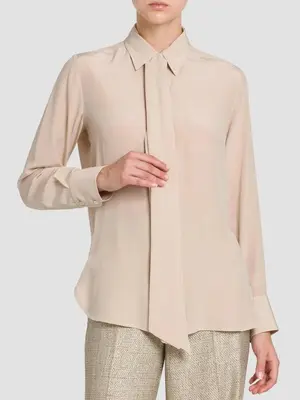 Kiton Silk Long-sleeve Shirt