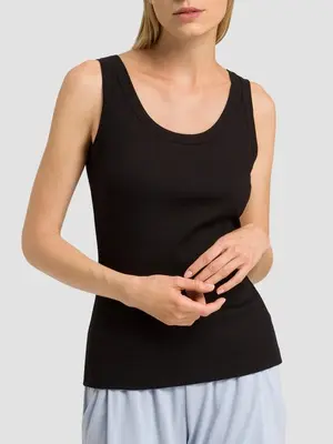 Hanro Sleep & Lounge Tank Top - Black