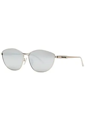Balenciaga Cat-eye Sunglasses - Silver