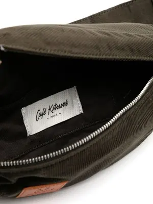 CAFÉ KITSUNÉ Logo-patch Corduroy Belt Bag
