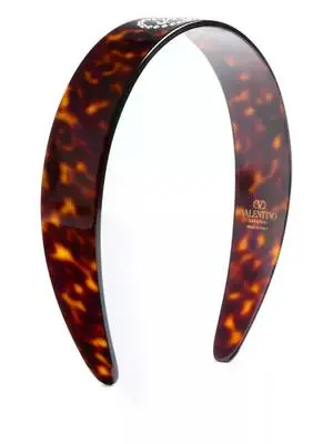 Valentino Garavani Vlogo Signature Headband - Brown