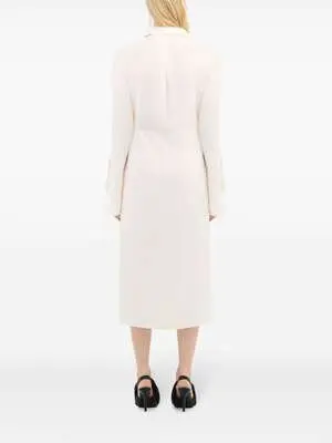 COURREGES Modular Crepe Shirt Dress - Neutrals