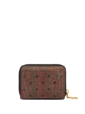 Etro Rhinestone Paisley Wallet