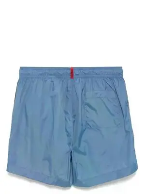 Hugo Logo Trim Swim Shorts - Blue
