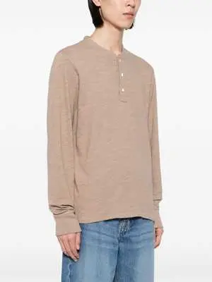 Rag & Bone Classic Flame Henley Polo Shirt
