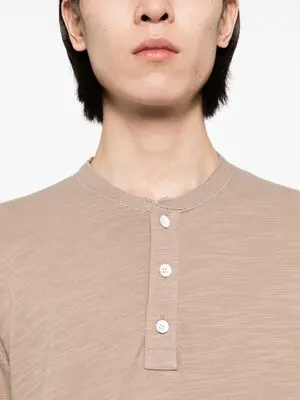 Rag & Bone Classic Flame Henley Polo Shirt