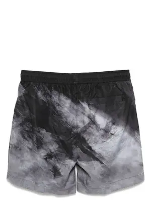 BOSS Graphic Print Swim Shorts - Grey