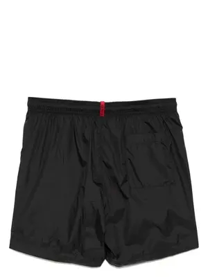 Hugo Logo Trim Swim Shorts - Black