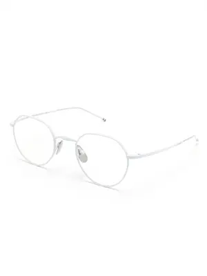 Thom Browne Titanium Round Frame Glasses