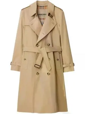 Burberry Kensington Heritage Belted Trench Coat - Neutrals
