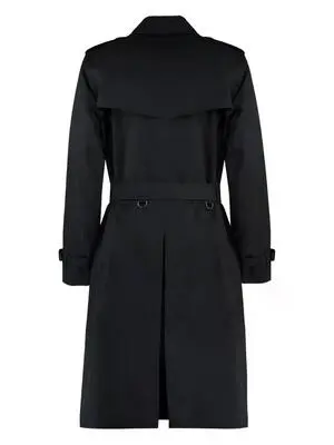 Burberry Kensington Heritage Belted Trench Coat - Black