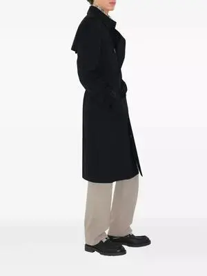 Burberry Kensington Heritage Belted Trench Coat - Black
