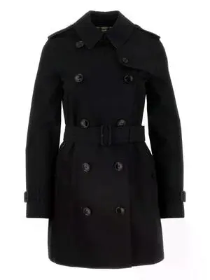 Burberry Chelsea Cotton Trench Coat - Black