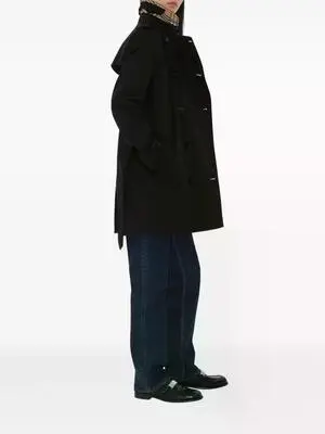 Burberry Chelsea Cotton Trench Coat - Black