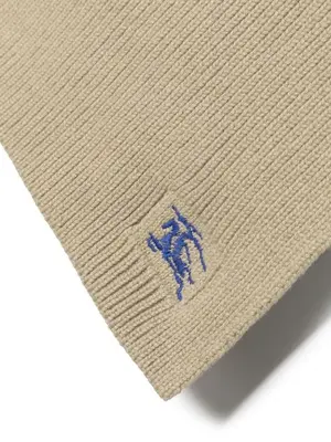 Burberry Ekd-embroidered Cashmere Scarf
