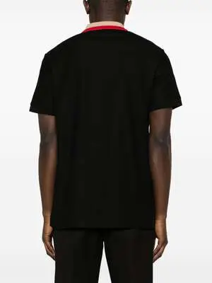 Burberry Contrasting-collar Cotton Polo Shirt