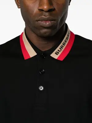 Burberry Contrasting-collar Cotton Polo Shirt