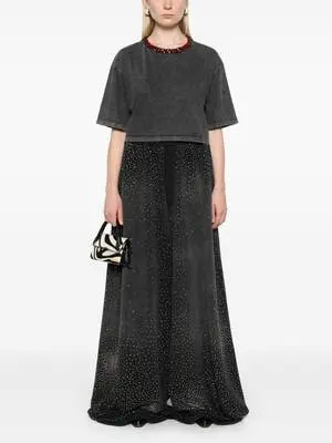 Giuseppe Di Morabito Rhinestone-embellished Palazzo Pants