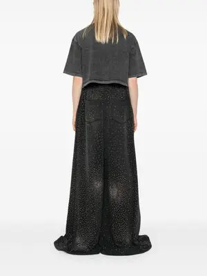 Giuseppe Di Morabito Rhinestone-embellished Palazzo Pants