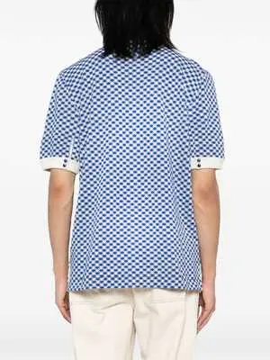 GOD'S TRUE CASHMERE Lapis Dot Cashmere Shirt