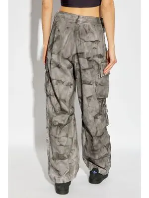 Adidas Camouflage-print Cargo Trousers - Grey
