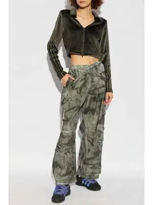 Adidas Camouflage-print Cargo Trousers - Green