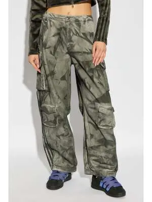 Adidas Camouflage-print Cargo Trousers - Green