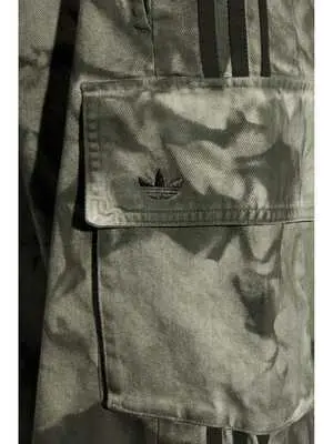 Adidas Camouflage-print Cargo Trousers - Green
