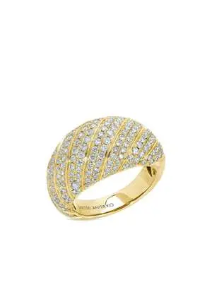 ANITA KO 18kt Yellow Domed Diamond Ring - Gold