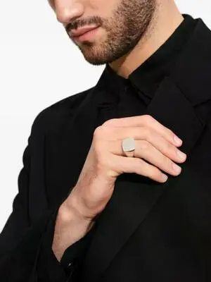Tom Wood Cushion Satin Signet Ring