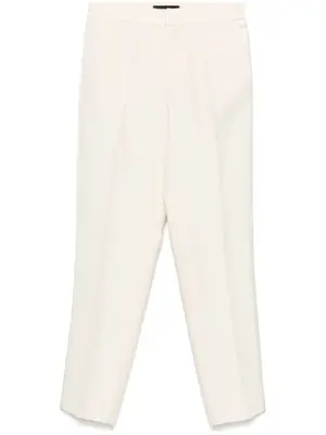 Fabiana Filippi Satin-trim Trousers - Neutrals