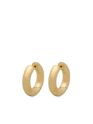 Tom Wood Medium Chunky Hoop Earrings - Gold