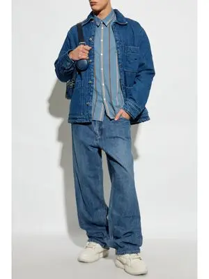 Maison Kitsuné Padded Denim Workwear Jacket
